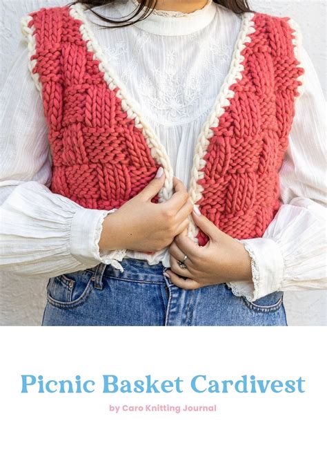 Chunky Knitting Pattern Cropped Vest Chunky Knit Sweater Vest