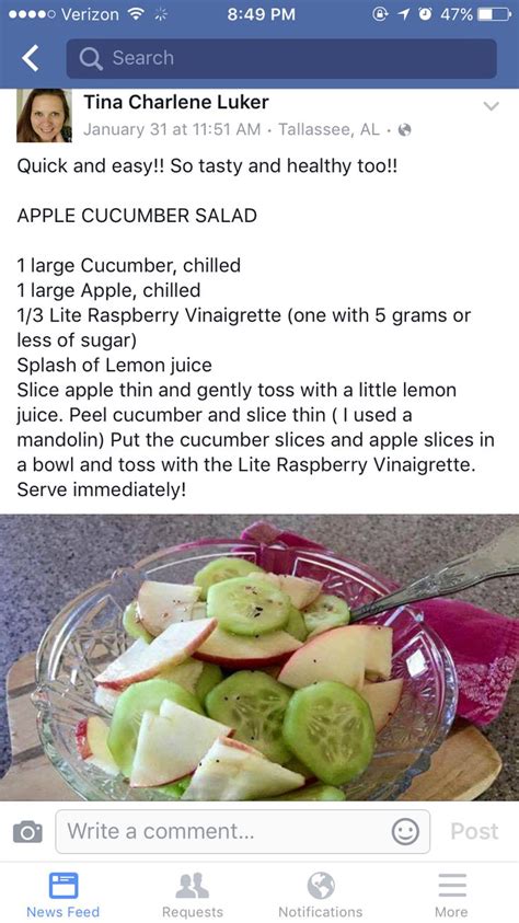 Apple Cucumber Salad Raspberry Vinaigrette Nutritious Meals
