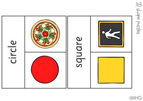 2d 3d Shape 3 Part Puzzle Pack Classroom Hq