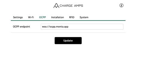 Charge Amps Integration Guide OCPP Monta Help Center
