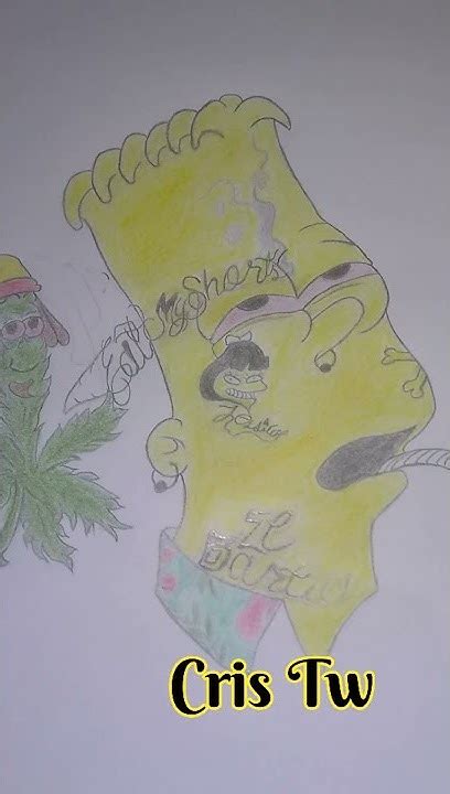 Drawing Bart Simpsom Smoking Dibujando A Bart Fumando Smoking