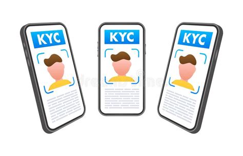 Digital Kyc Process On Smartphone With Facial Recognition Technology For User Identity