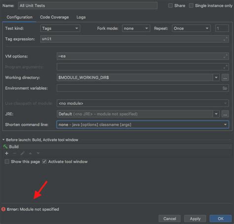 Gradle Where Do I Select The Module To Run Tagged Junit 5 Tests For