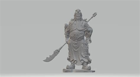 stl file guan yu 3d print model・3d printable model to download・cults