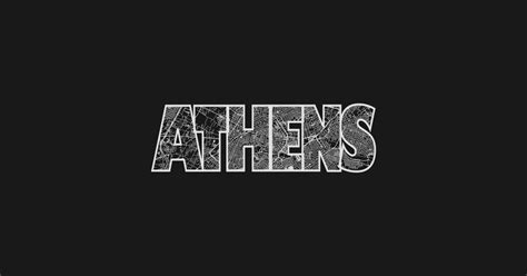 Athens Street Map Athens Map T Shirt Teepublic