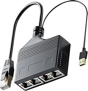 Amazon Com NATEFEMIN RJ Ethernet Splitter To Out Mbps Gigabit RJ Network Splitter