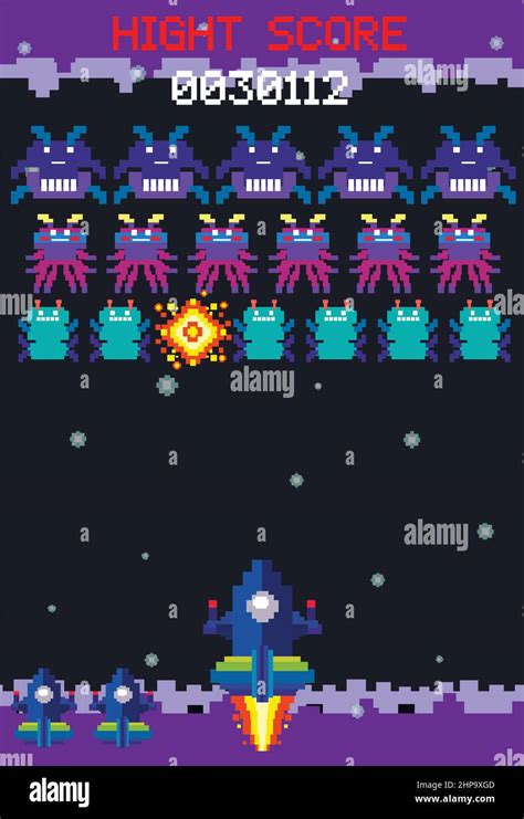 Space Game User Interface Template Illustration Stock Vector Image And Art Alamy