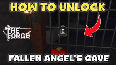 How To Unlock Fallens Angel Cave In The Forge Roblox Youtube