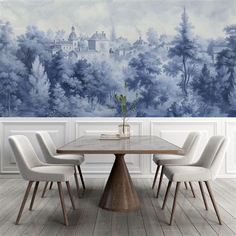 French Country Toile Design Wallpaper Gr5923 Seasons French Country