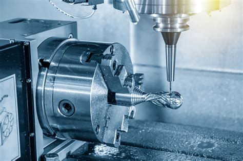 볼 엔드밀 공구로 샘플 부품을 절단하는 4축 Cnc 밀링 머신 5에 대한 스톡 사진 및 기타 이미지 5 Cnc 장치 강철 Istock