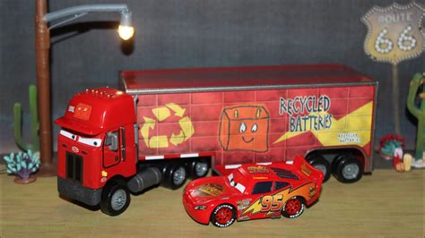 Mattel Disney Cars Jerry Recycled Batteries Hauler Route 66 Vietnam