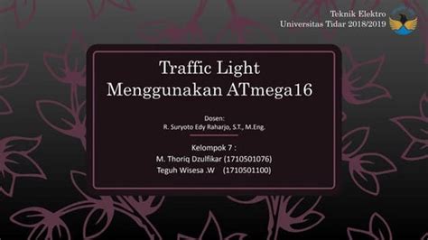 traffic light dengan atmega16 ppt
