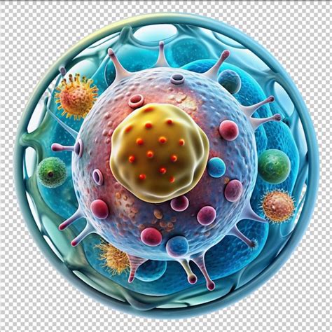 Closeup Of Hivaids Virus Under Microscope Premium Ai Generated Psd