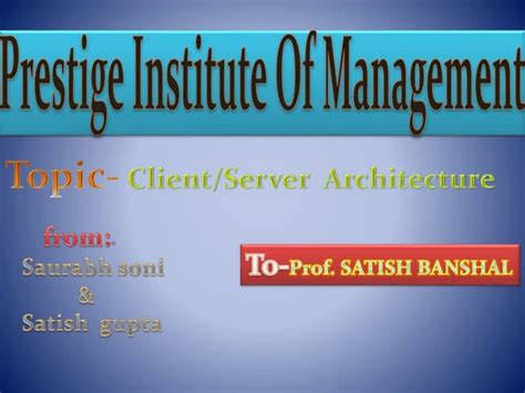 Client And Server Pptx