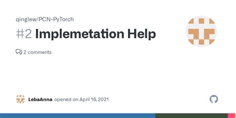 implemetation help · issue 2 · qinglew pcn pytorch · github