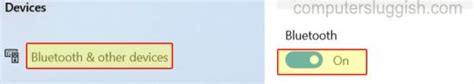 How To Turn On Bluetooth In Windows 10 ComputerSluggish