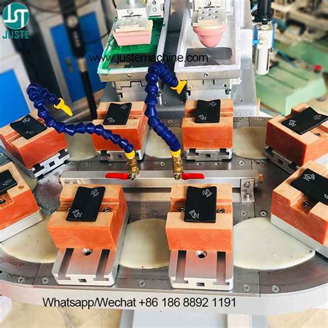 2색 컨베이어 패드 인쇄 기계 잉크 트레이 탬포 패드 프린터 최고의 스크린 프린터 제조업체 및 패드 프린터 공장 Juste 인쇄 기계 공급업체