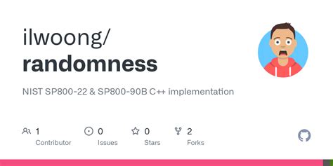GitHub Ilwoong Randomness NIST SP SP B C Implementation