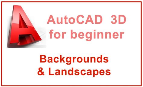 Backgrounds Landscapes In D Drawing Tutorial AutoCAD