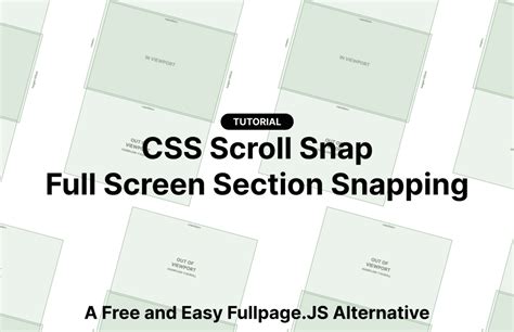 Cara Membuat Snapping Scroll Sections Dengan Css Scroll Snap