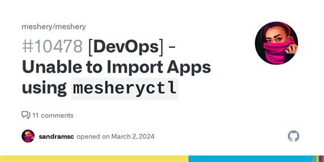 Devops Unable To Import Apps Using `mesheryctl` · Issue 10478