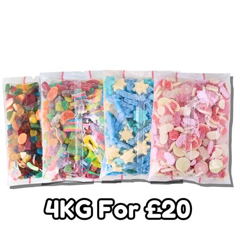 4kg Fizzy Jelly Blue And Pink Sweet Assortment Candycrave