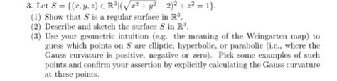 Solved Show That S Is A Regular Surface In R Chegg