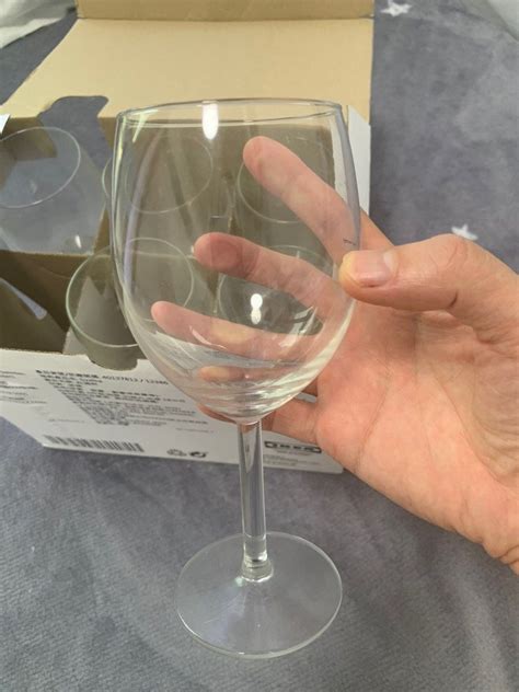 6 Ikea Wine Glasses Furniture And Home Living Kitchenware And Tableware