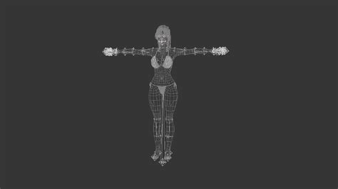 3d Model Cassey Woman In Bikini Vr Ar Low Poly Cgtrader