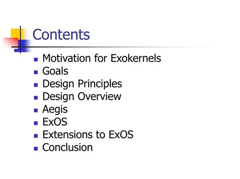 ppt exokernel an operating system architecture for application level