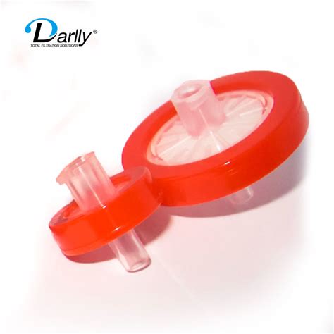 Disposable Small Volume 25mm Pvdf Membrane Syringe Filters For Hplc Samples Preparation Ptfe
