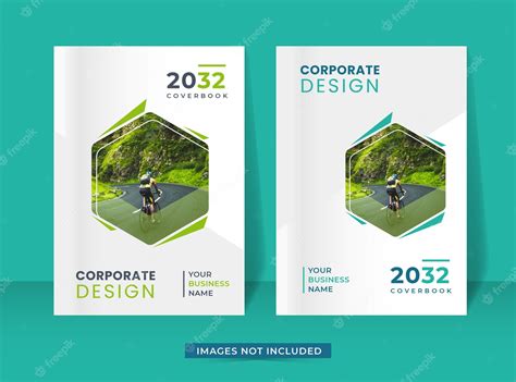 4 크기의 기업 현대적인 전단지 포스터 및 책 표지 디자인 템플릿은 연례 보고서 잡지 배너 브로셔에 적용할 수 있습니다 프리미엄 벡터