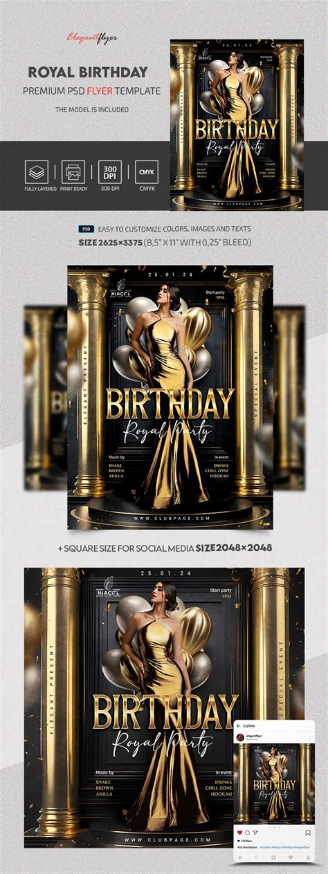 Classy Social Club Flyer Psd Template Royal Flyers