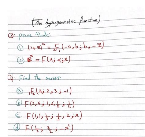Solved The Hypergeometric Function Q Prove That O 1z`