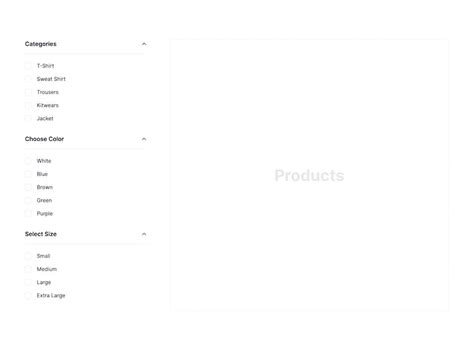 React Filters Tailgrids