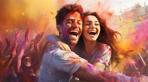 Premium Photo Holi Background
