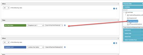 Rules For Drop Down Controls Agilepoint