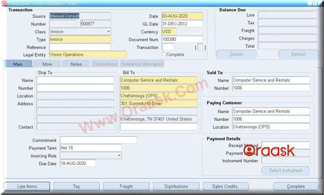 Api To Incomplete Ar Transaction In Oracle Apps R12 Oraask