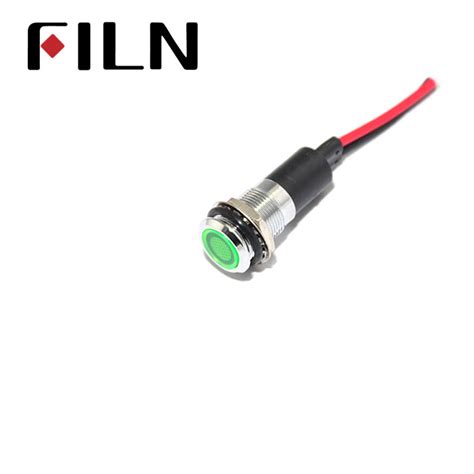 Mm Inch V Metal Indicator Light With Wire Fl M Fw