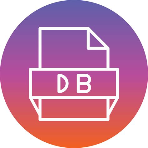 Db File Format Icon 15692164 Vector Art At Vecteezy