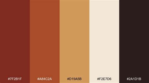 Rust Brown Color Palette Ideas 20 Picks Hex