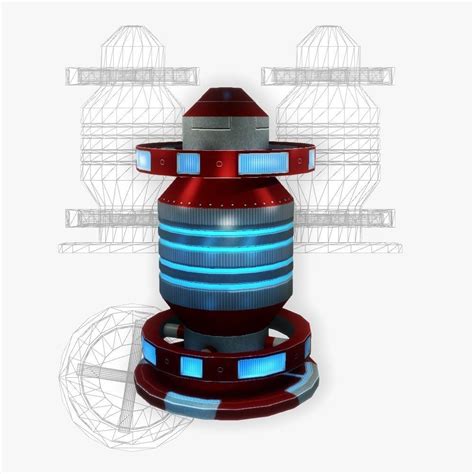 3d Model Force Field Generator 04 Sci Fi Vr Ar Low Poly Cgtrader