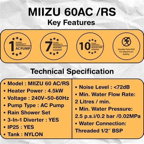 【deka Miizu 60 90】instant Water Heater Pemanas Air Segera With Shower Set Safety Elcb 10