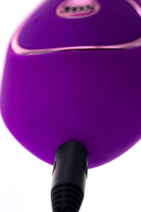 Jos Vibrator Yum Silicone Purple Multifunction Usb Waterproof Rabbit Intimate Distribution
