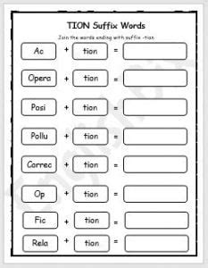 Suffixes Worksheets And Printables Englishbix