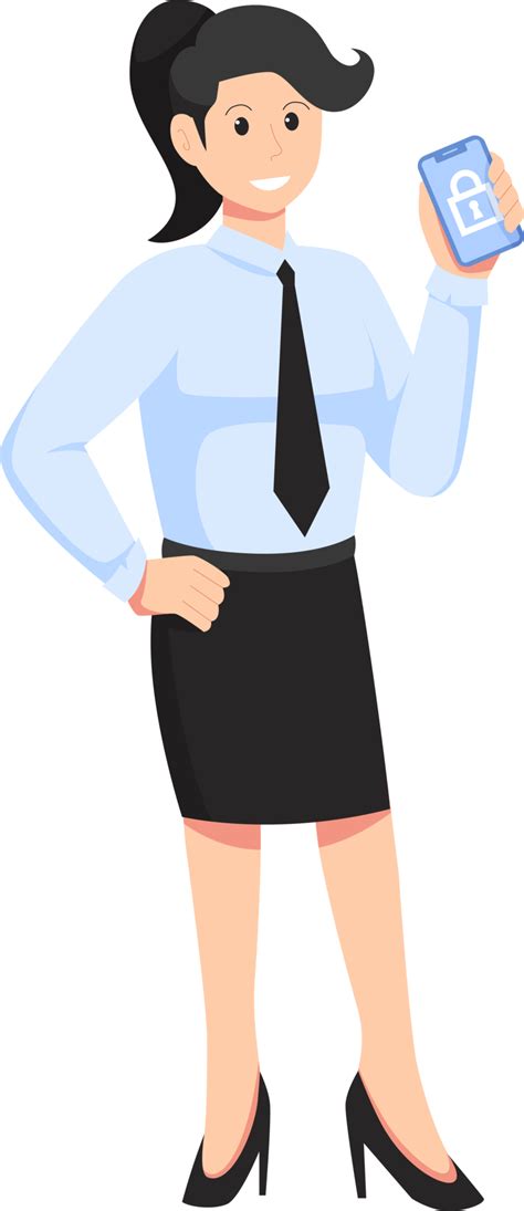 Digital Data Protection Illustration With Cyber Security Cartoon Character Cloud Computing