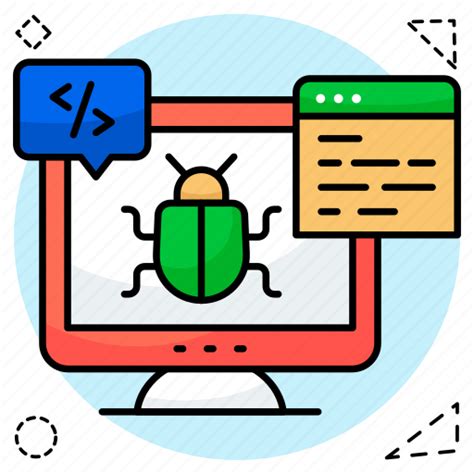 Computer Bug Insect Malware Melicious Infected Monitor Icon Download On Iconfinder