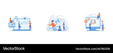 Data Analysis Business Analytics Smm Strategy Vector Image