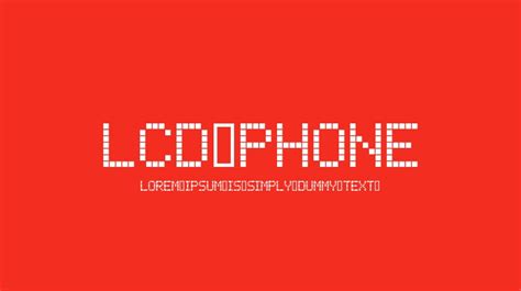LCD Phone Font Download Free For Desktop Webfont