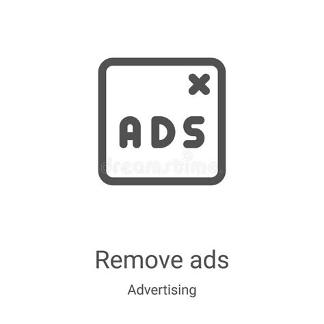 Remove Icon Vector From Ads Collection Thin Line Remove Outline Icon